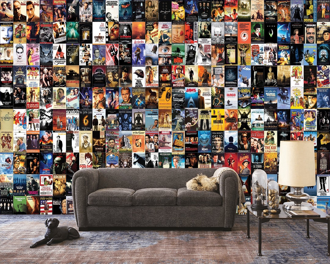 Movie Posters Digital Print Wallpaper, Wall Coverings Peel and Stick ...