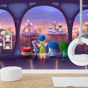 Inside Out Kids Popular Characters Room Decorations Wallpaper / Peel ...