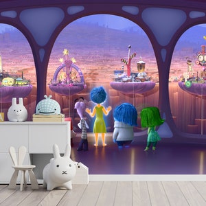 Inside Out Kids Popular Characters Room Decorations Wallpaper / Peel ...