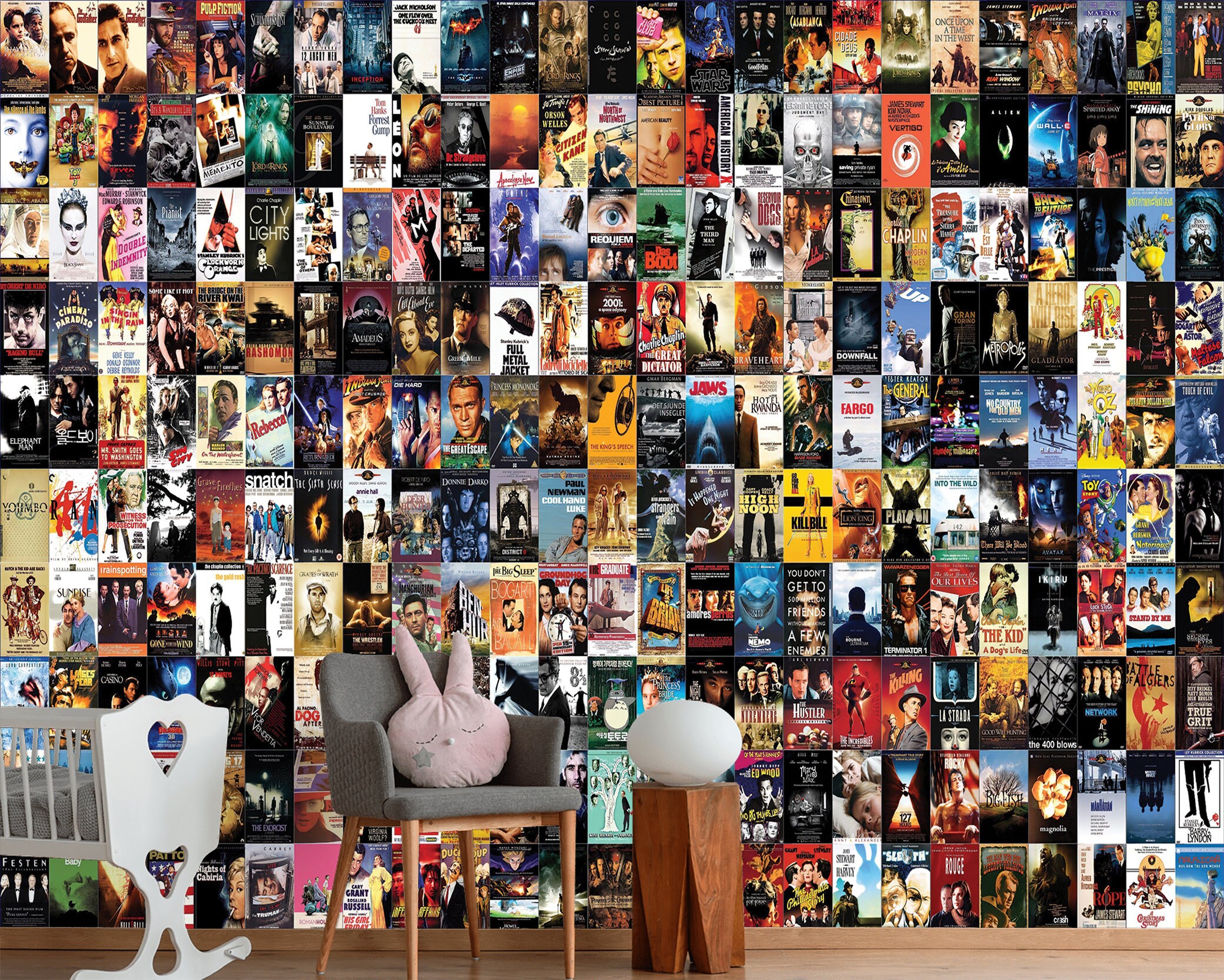 Movie Posters Digital Print Wallpaper, Wall Coverings Peel and Stick ...