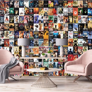 Movie Posters Digital Print Wallpaper, Wall Coverings Peel and Stick ...