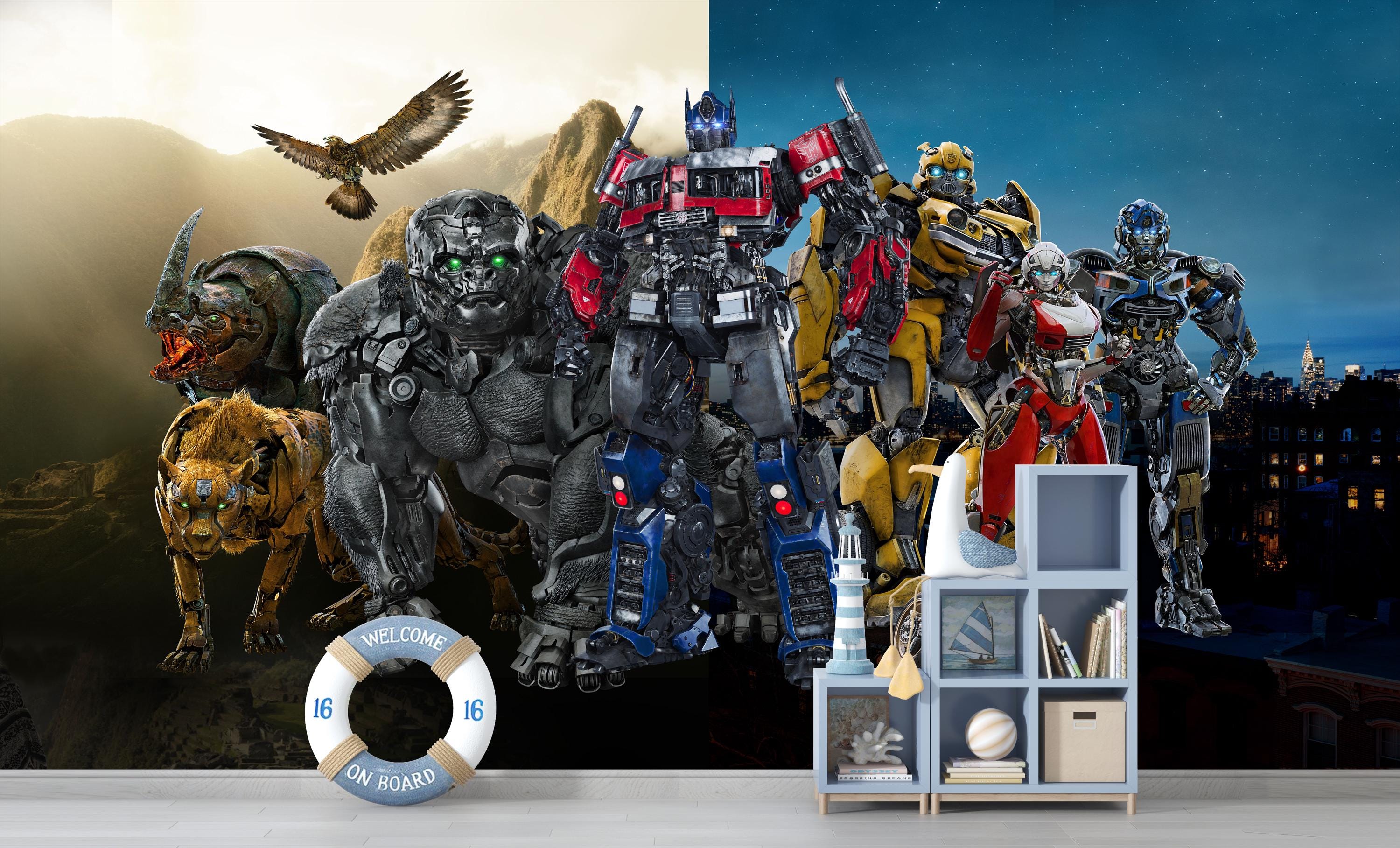 Transformers Autobots Kids Room Wallpaper Optimus Prime Peel and Stick ...