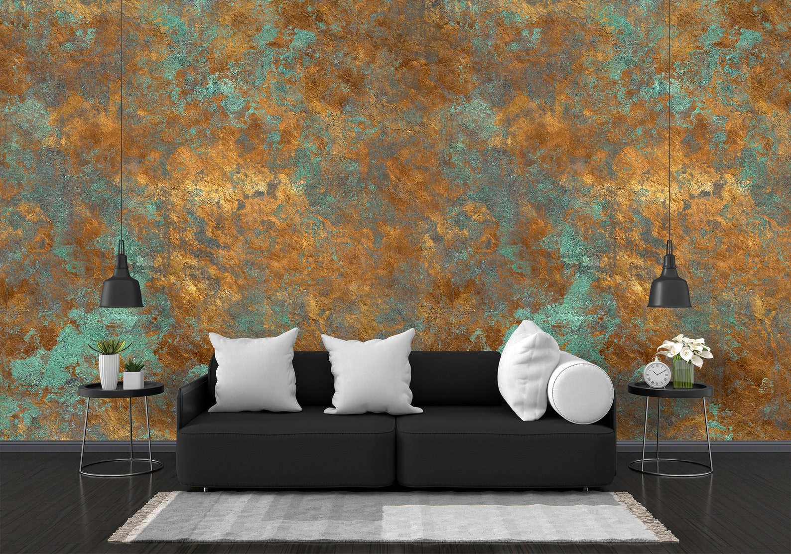 Copper Peel And Stick Wallpaper