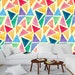 Triangle Colors Watercolor Wallpaper Peel and Stick Geometric Wall ...