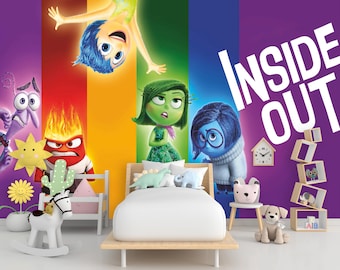 Inside Out Movie Characters Wallpaper Wallpaper for Kids Room ...