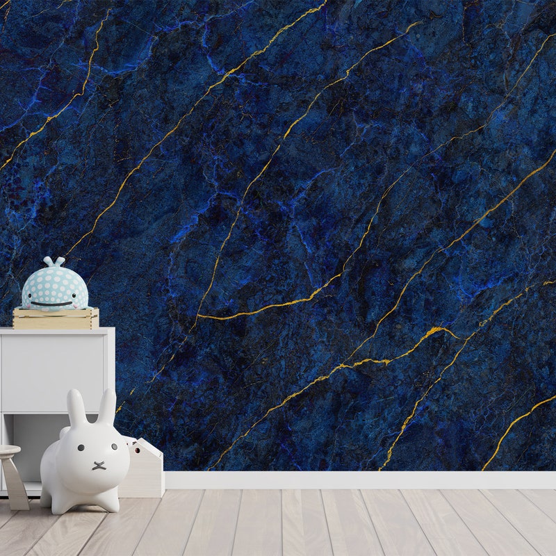 Blue Marble Wallpaper - Etsy