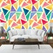 Triangle Colors Watercolor Wallpaper Peel and Stick Geometric Wall ...