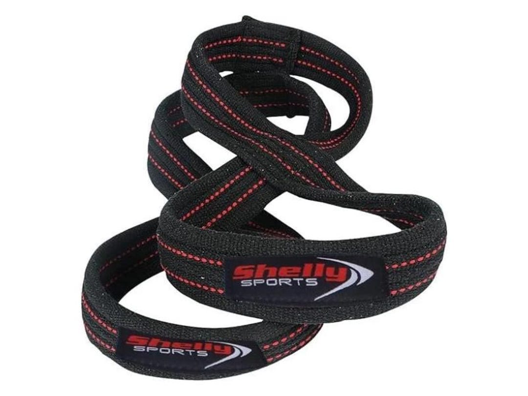 Shelly Figure 8 Straps for Heavy Duty Deadlift Weightlifting F-8 Straps ...