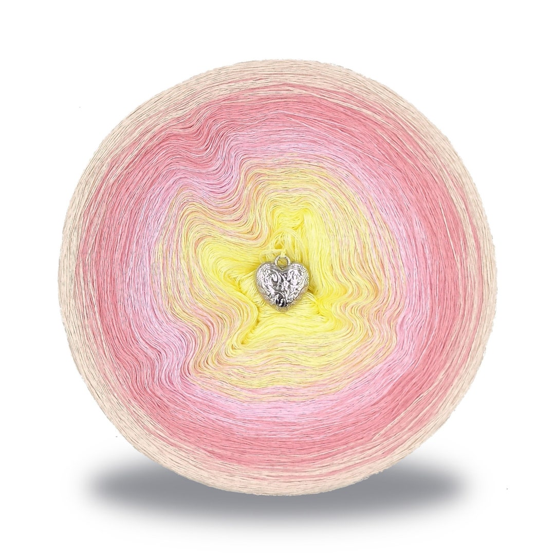 Gradient Ombre Yarn Cake - OMC29 Chupa-chups - 50/50 Bamboo/cotton, 4 ...