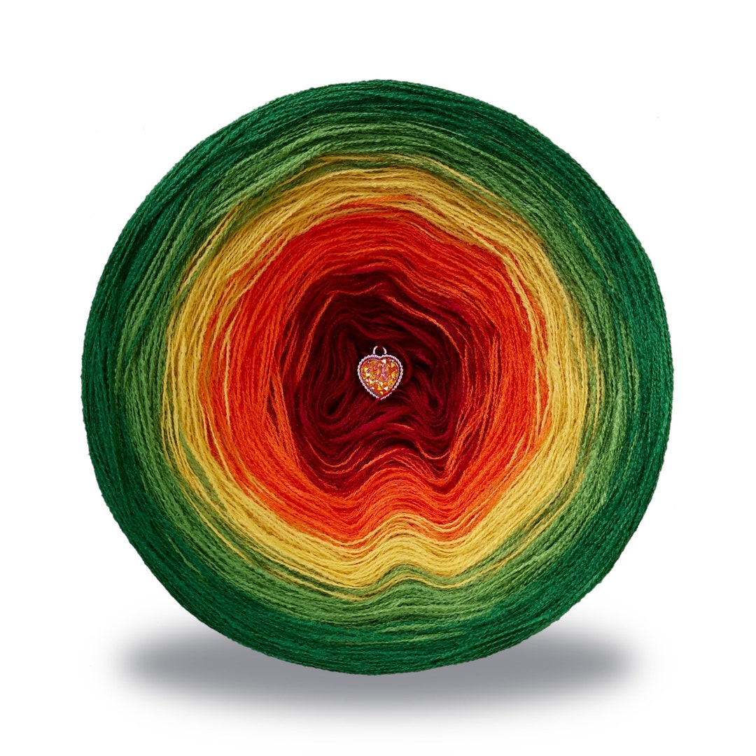 Gradient Ombre Yarn Cake - OMA32 Autumn Forest - 100% Acrylic, 3ply ...