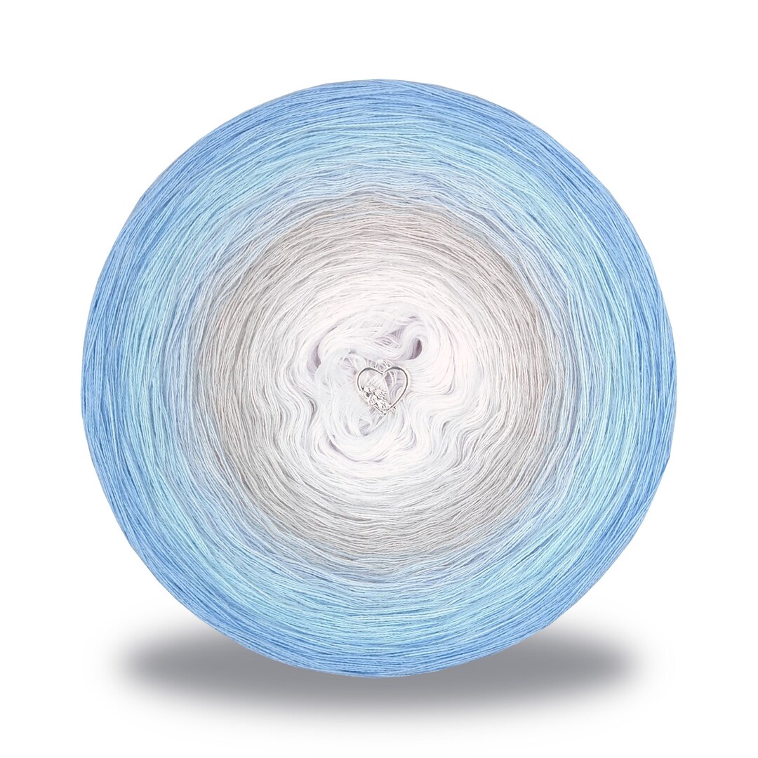 Gradient Ombre Yarn Cake - OMB140 Elsa - 50/50 Cotton/acrylic, 3 or ...