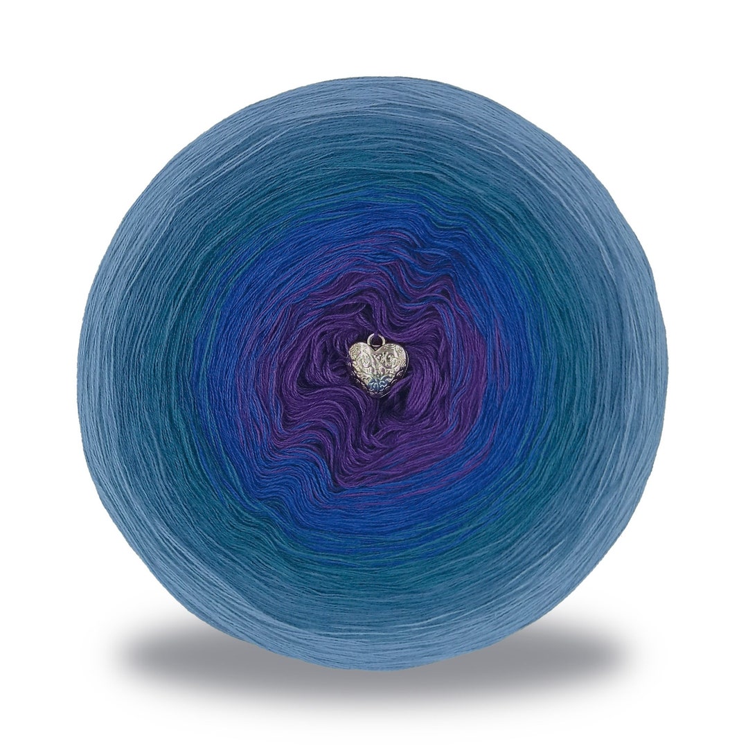 Gradient Ombre Yarn Cake - OMB72 Twilight - 50/50 Cotton/acrylic, 3 or ...