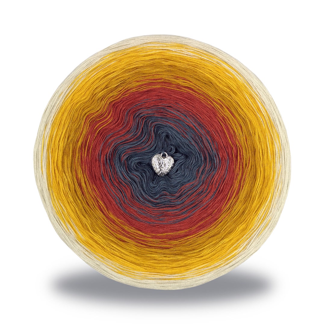 Gradient Ombre Yarn Cake - OMB49 Campfire - 50/50 Cotton/acrylic, 3 or ...