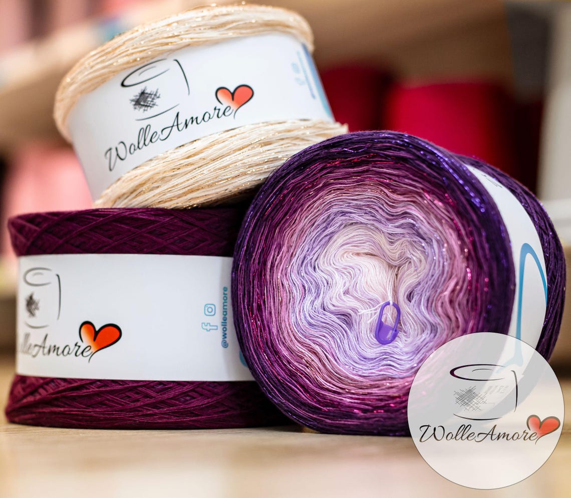 Gradient Ombre Yarn - O'COLOR30 Summer Vibes - 50/50 Cotton/acrylic, 3 ...
