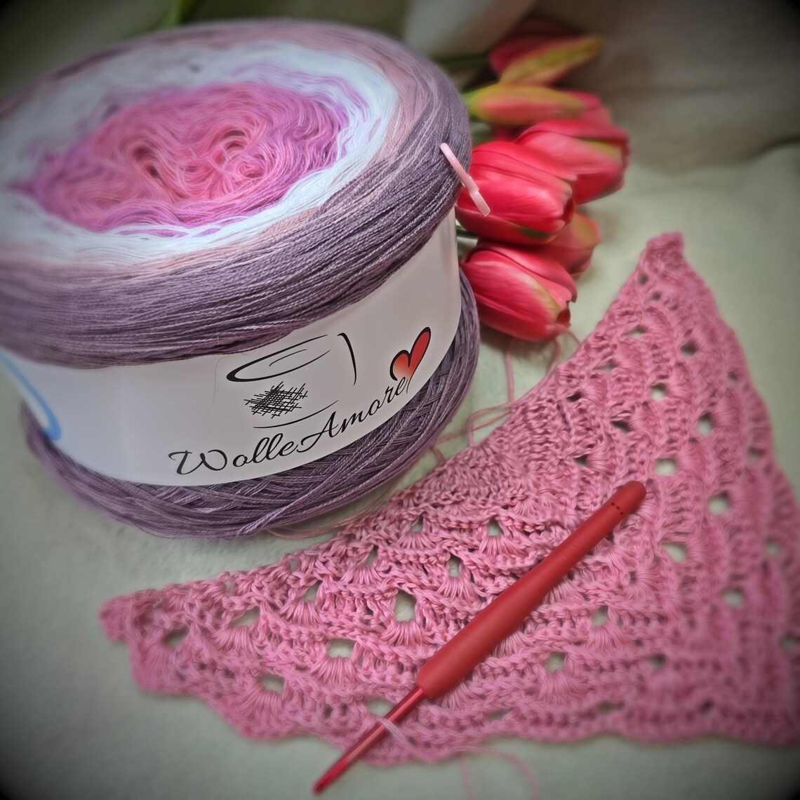 Gradient Ombre Yarn Cake - OMB140 Elsa - 50/50 Cotton/acrylic, 3 or ...