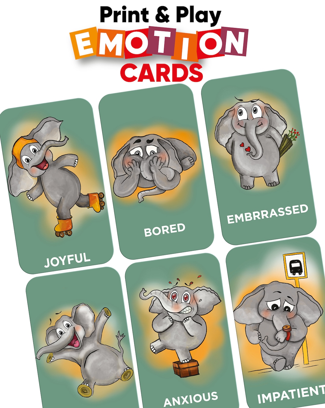 Print and Play Emotion Cards | Express Feelings Card| A Game From ...