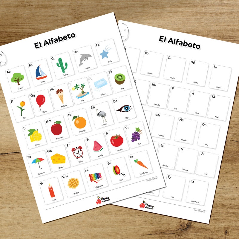 Spanish Alphabet - Etsy