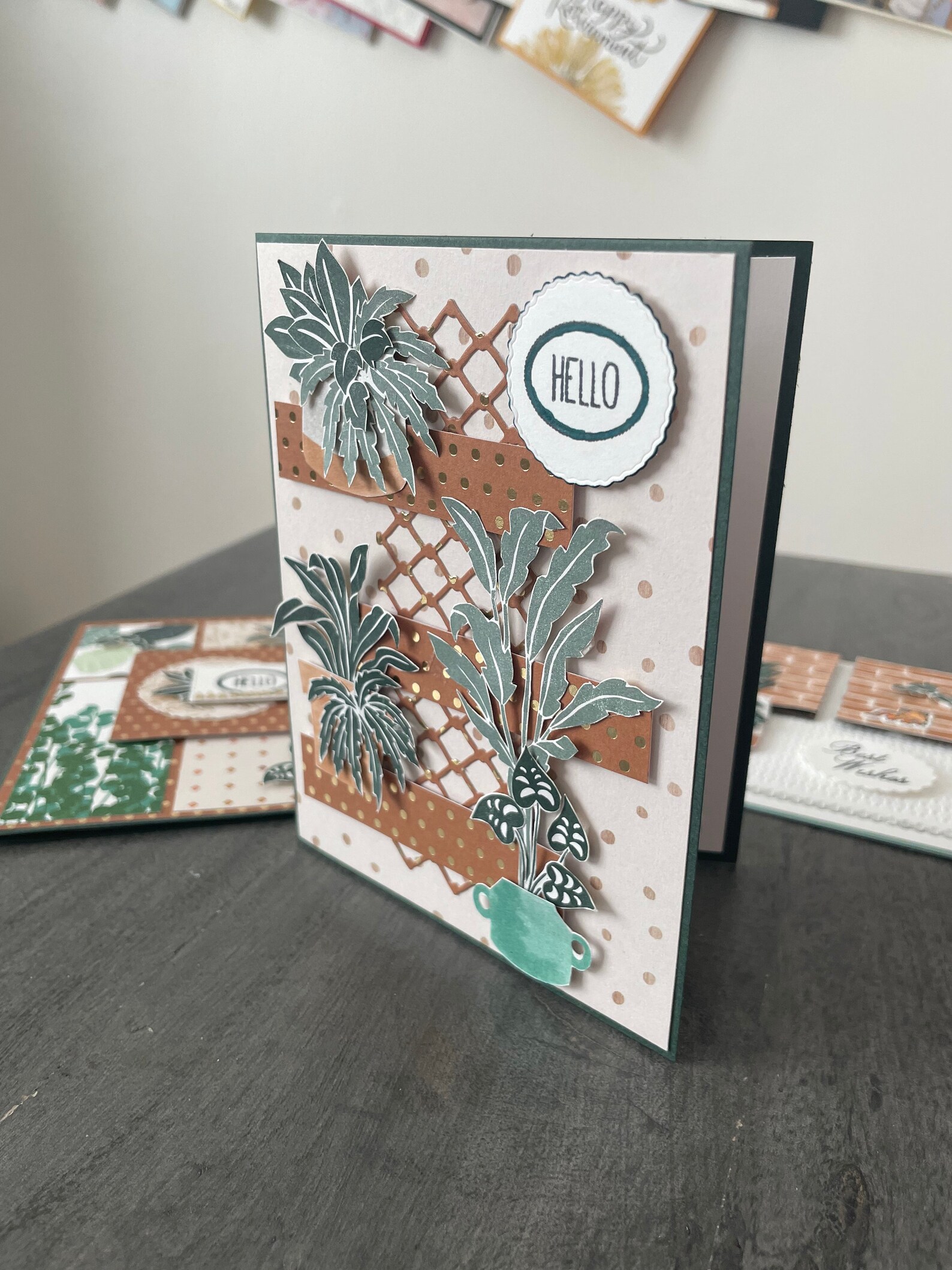 Hello, Best Wishes, Birthday Card Set of 3, Stampin up Cards, Handmade ...