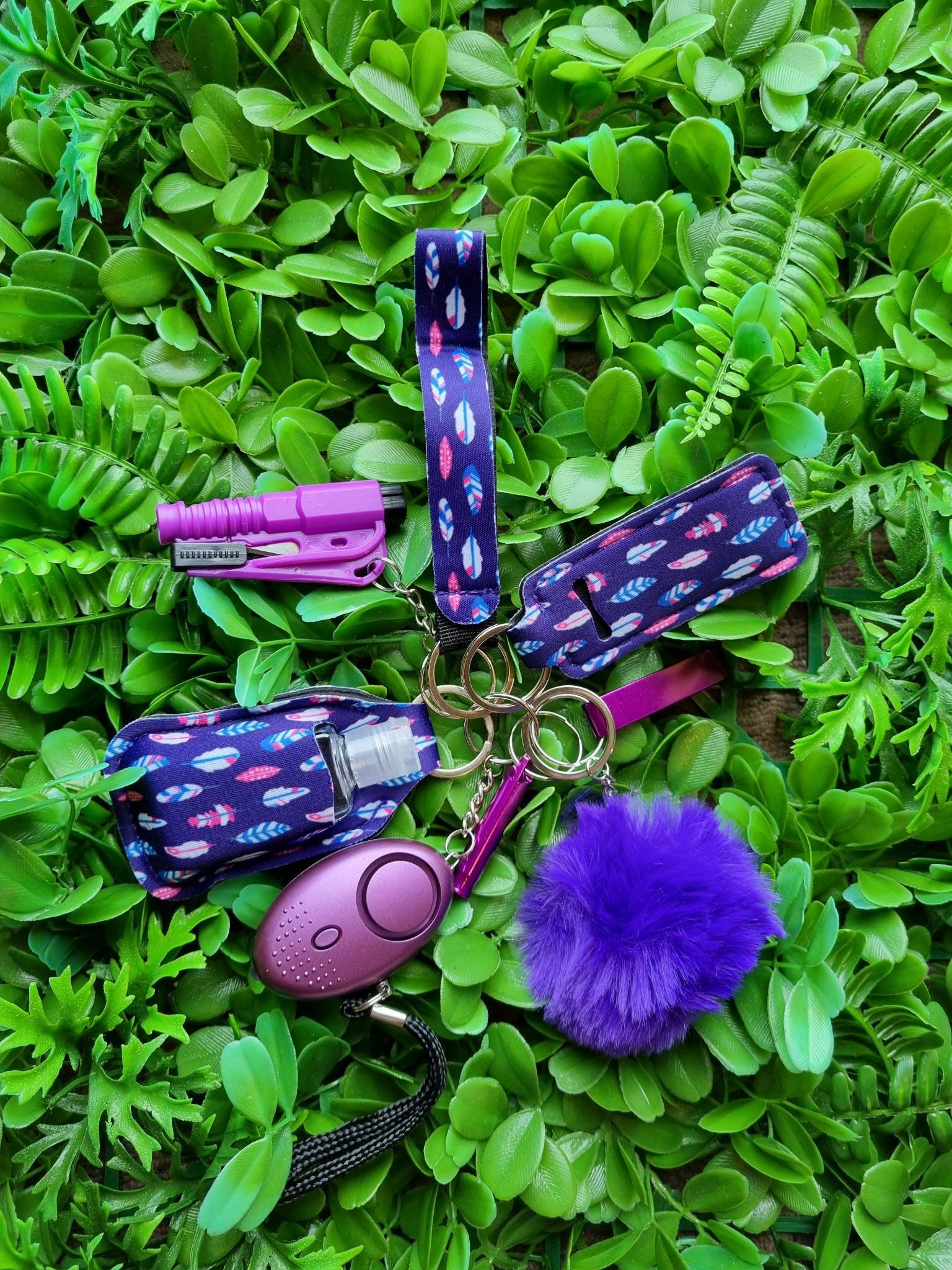 Safety Protection Self Defence Keychain Set | Mixed Patterns Safety Protection Self Defence ...