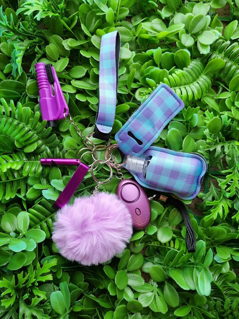 Safety Protection Self Defence Keychain Set | Mixed Patterns Safety ...