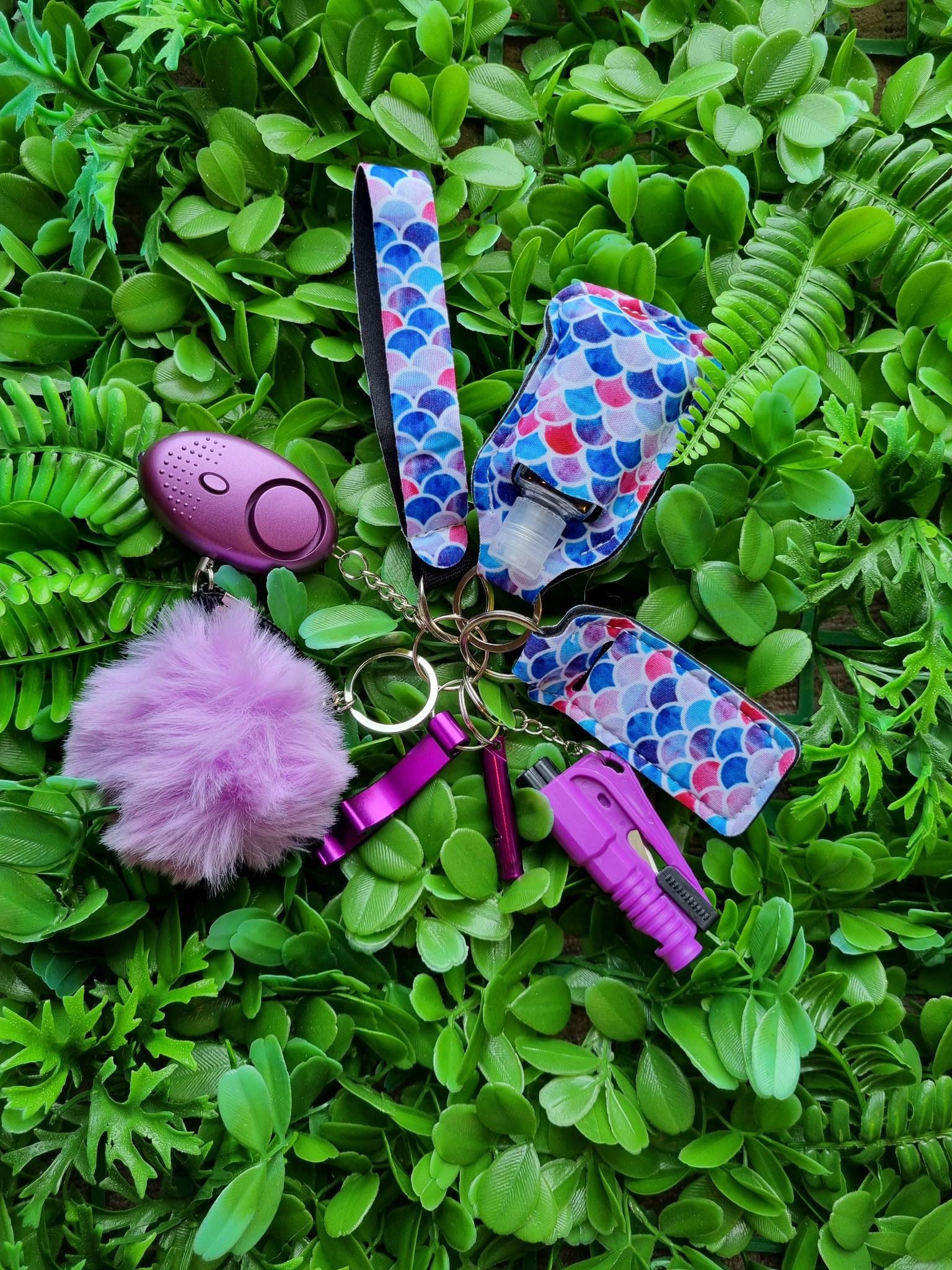 Safety Protection Self Defence Keychain Set | Mixed Patterns Safety Protection Self Defence ...