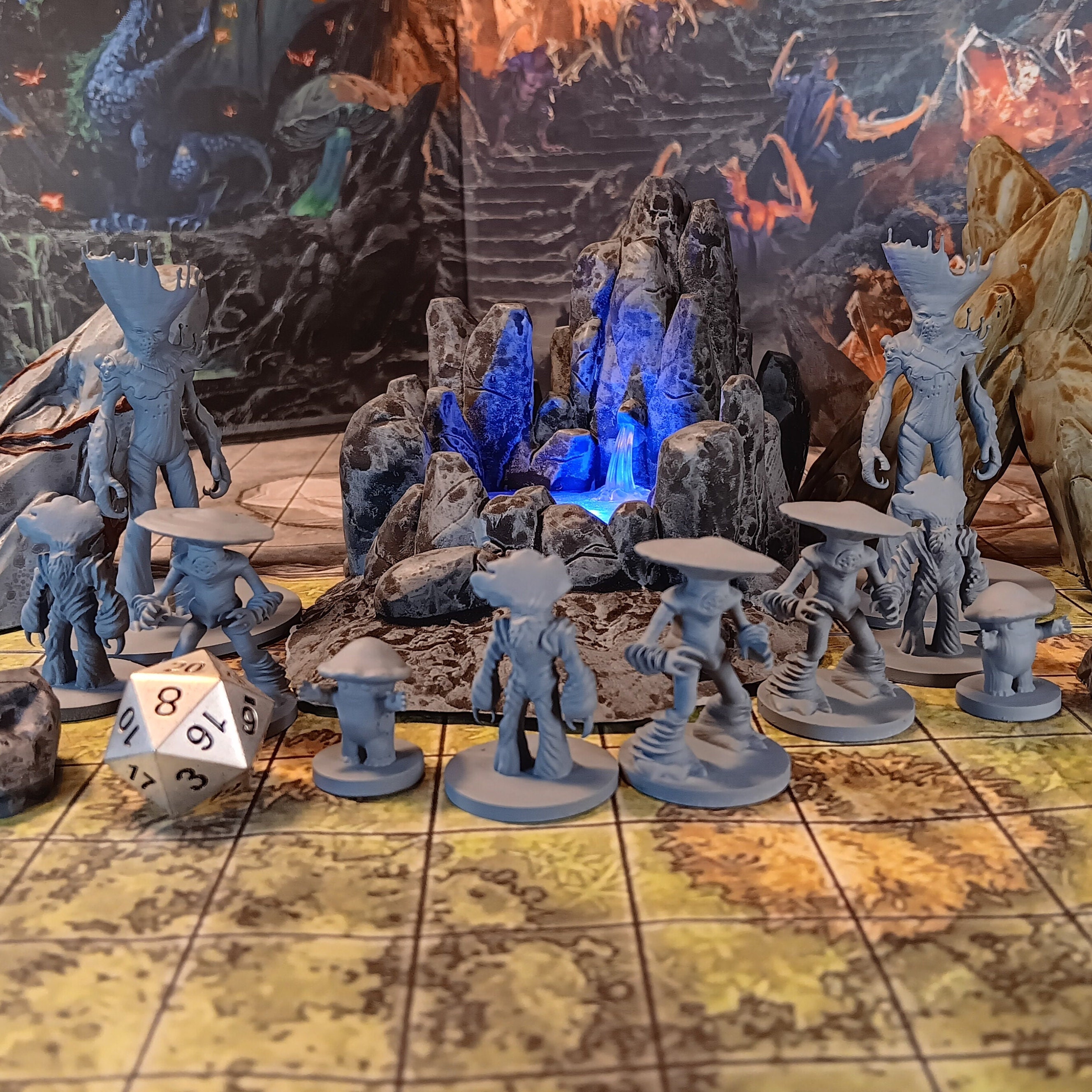 Myconid Colony Dungeons and Dragons D&D Dnd Pathfinder Minis Miniatures ...