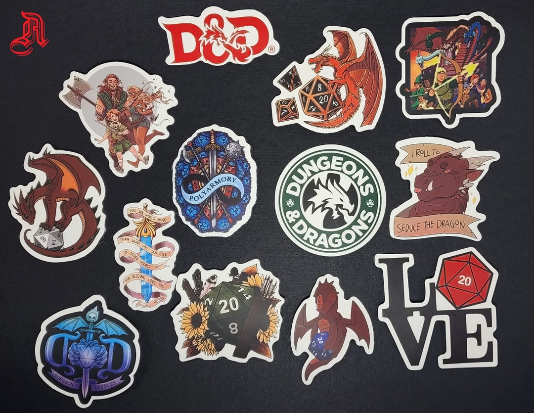 D&D Sticker Set - Etsy