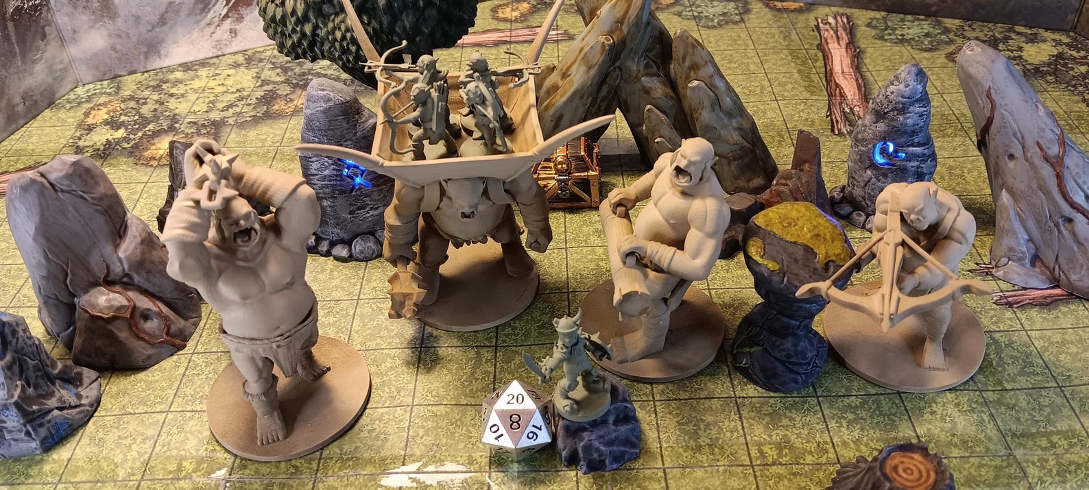 Ogre Assault Squad Dungeons and Dragons D&D Dnd Pathfinder Minis ...