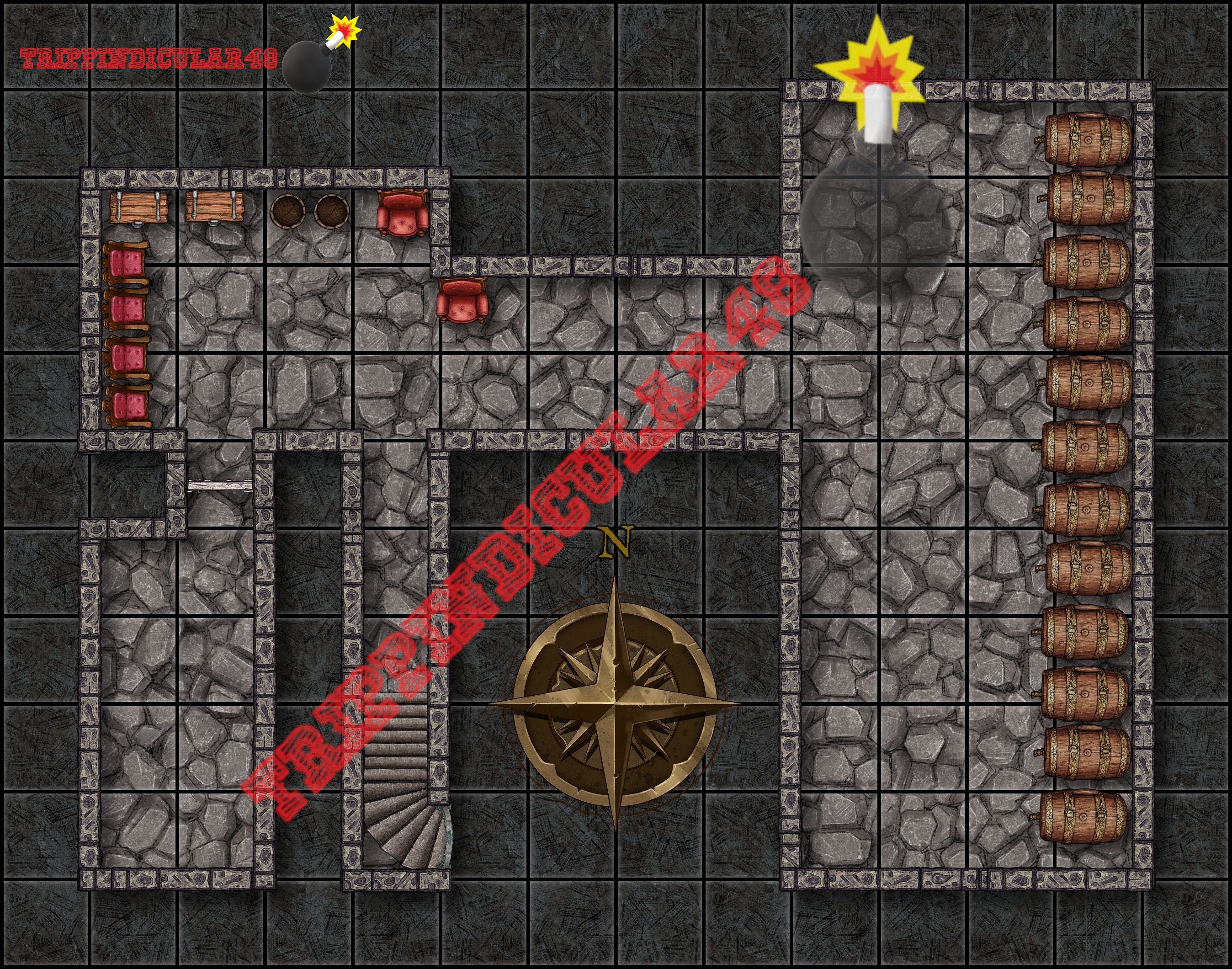 Cassalanter Villa Battle Maps Waterdeep Dragon Heist - Etsy