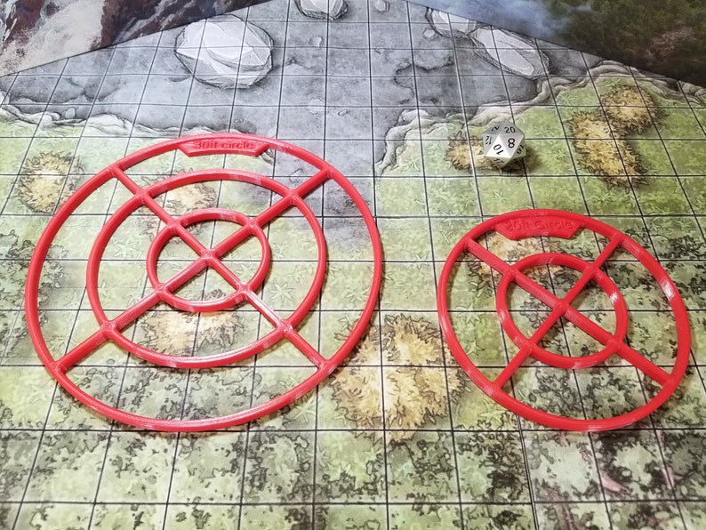 Spell Effect Area Templates - Etsy