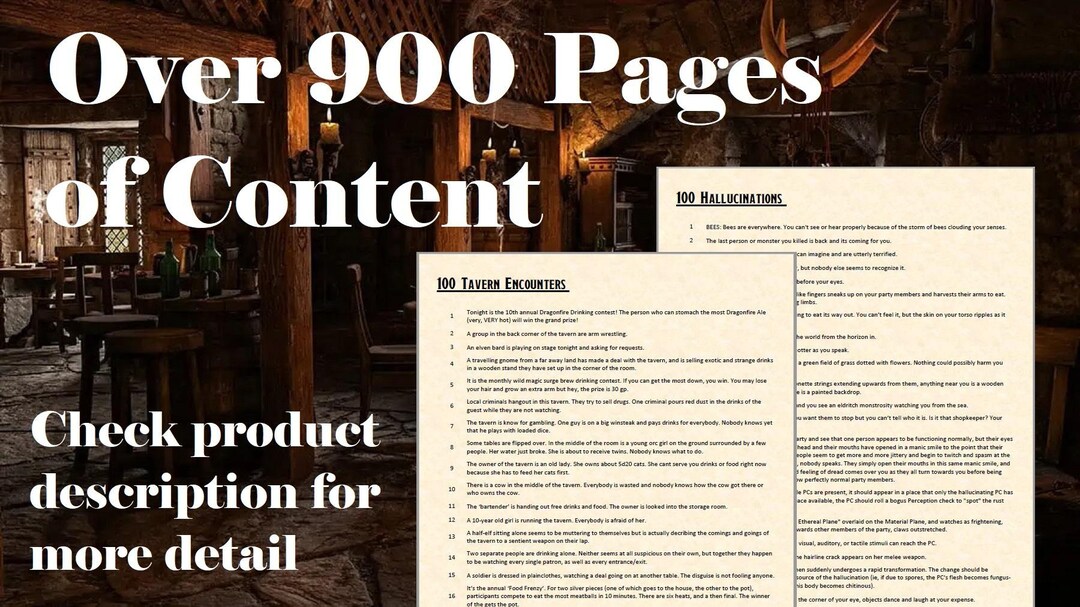 D100 Table Collection -- More Than 150 Random Tables | Dungeons and ...