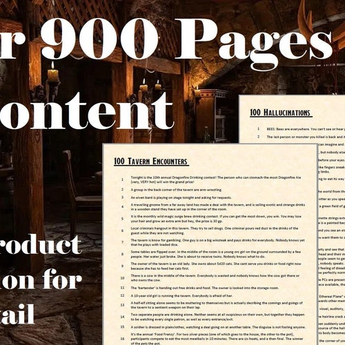 D100 Table Collection Random Tables Dungeons and Dragons - Etsy