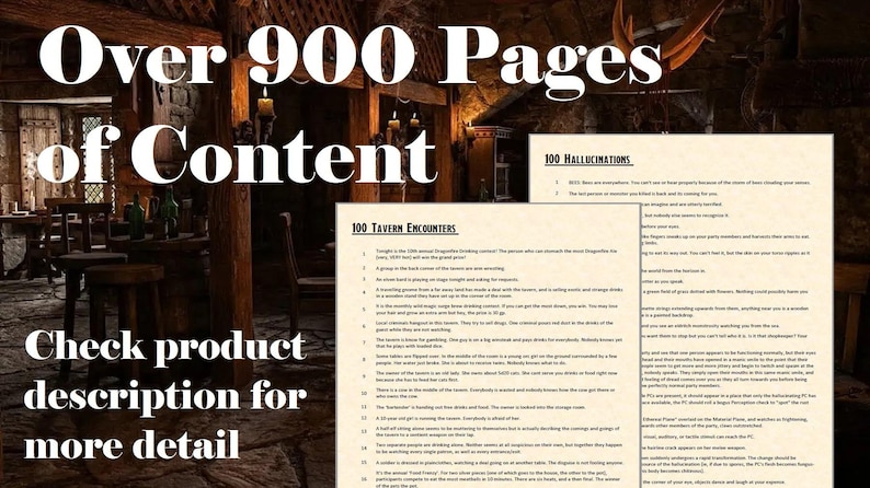 D100 Table Collection Random Tables Dungeons and Dragons Pathfinder OSE ...