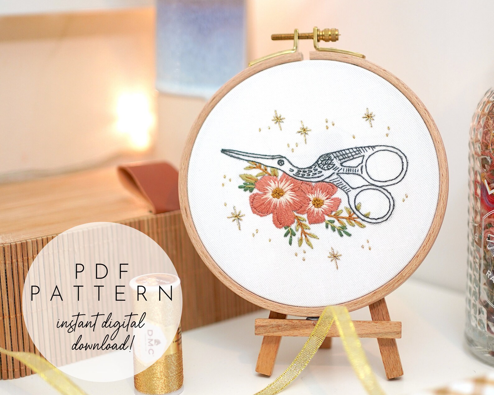 Floral Snippets Embroidery Pattern PDF Digital Download With Step-by ...