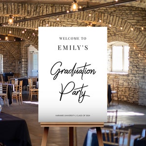 Graduation Welcome Sign Graduation Welcome Sign Custom Poster for 2024 ...