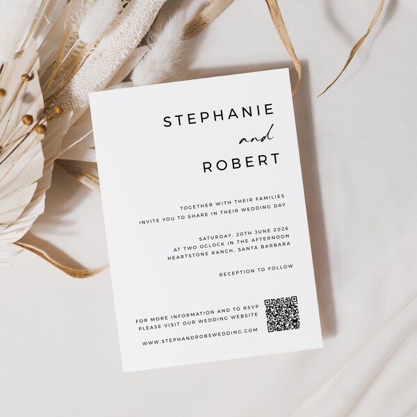 Qr Code Party Invitation - Etsy
