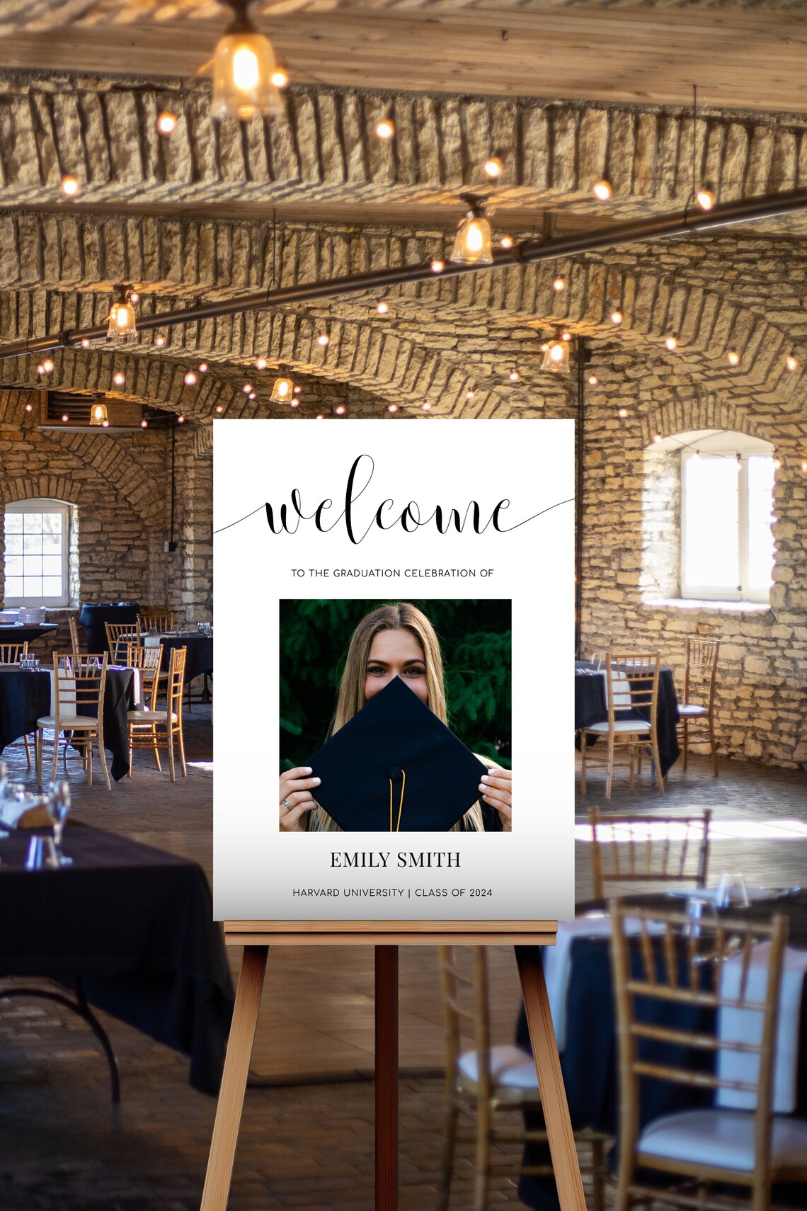 Graduation Welcome Sign With Photo Graduation Welcome Sign Custom ...