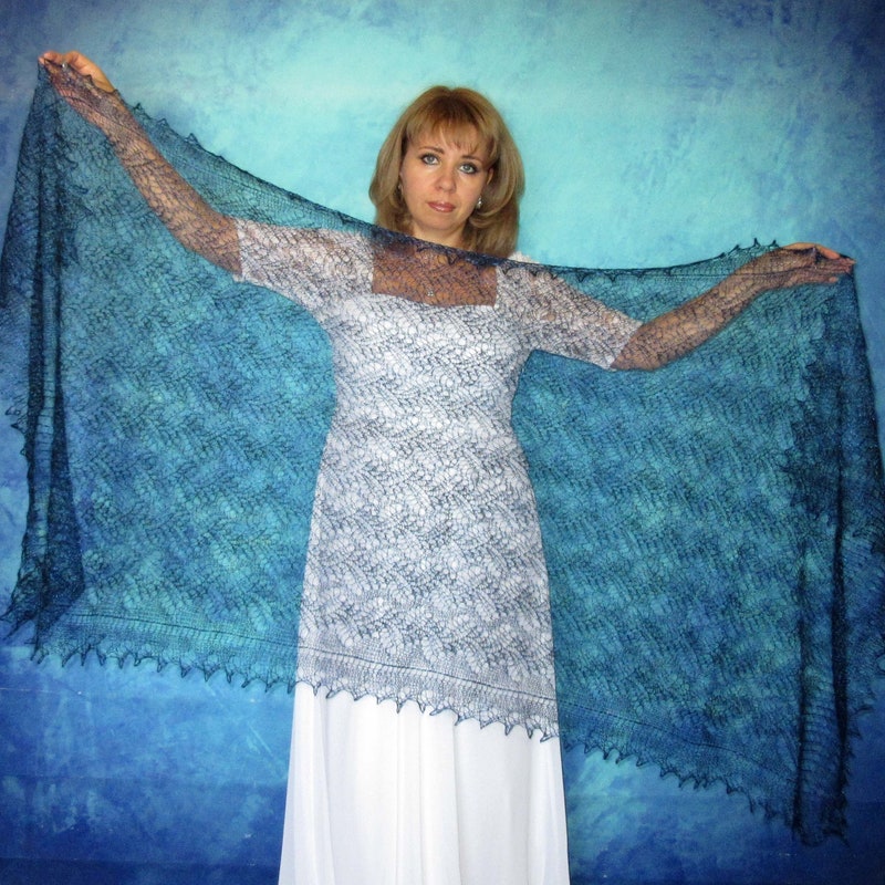 Blue and Lace Wrap - Etsy