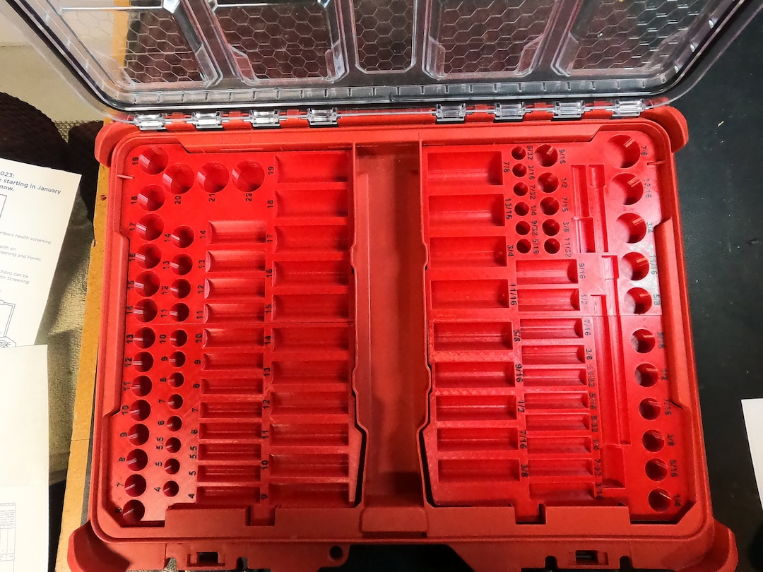 Mechanic Socket Organizer Holds 93 Sockets for Milwaukee Packout 11 ...