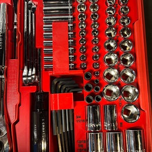 Socket Organizer for Milwaukee Packout Fits Craftsman 230 Mechanics Set ...