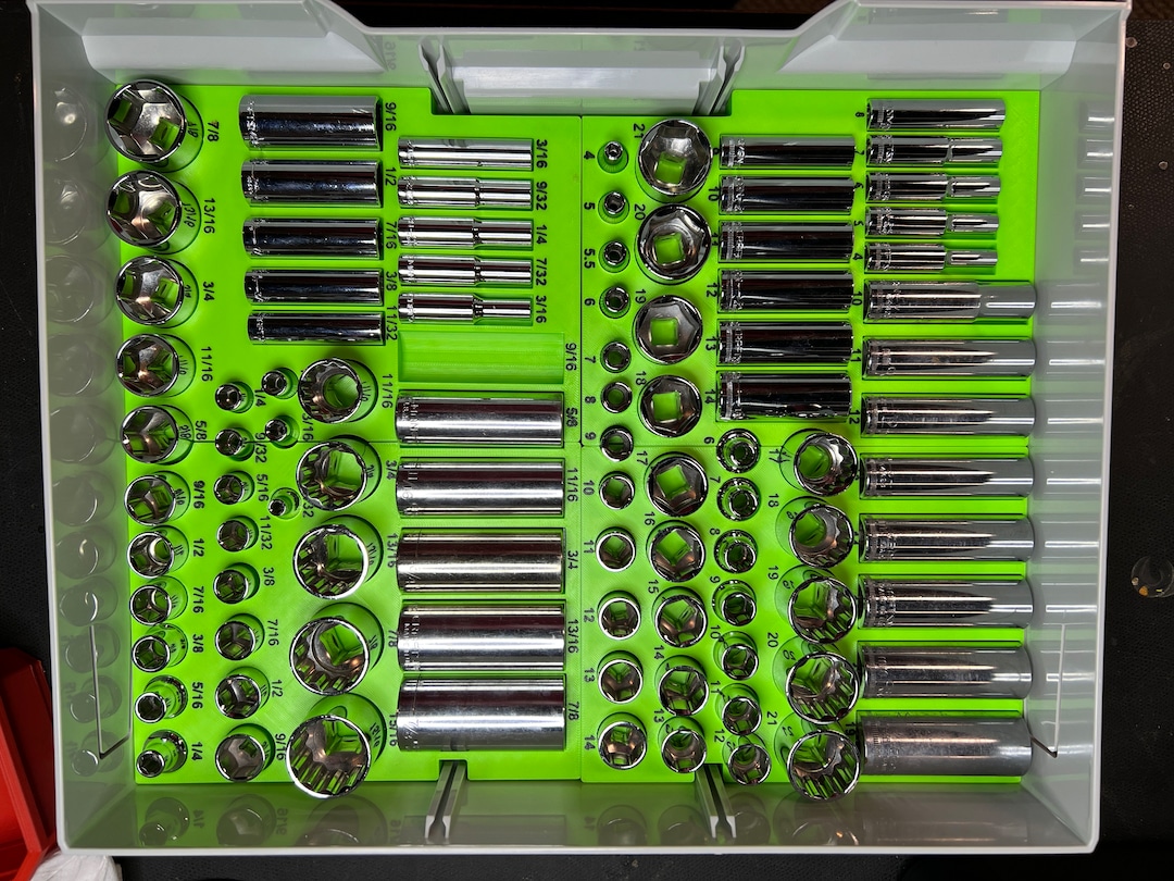 Socket Organizing Trays for Festool 3 Drawer Sustainers (tools Are NOT ...