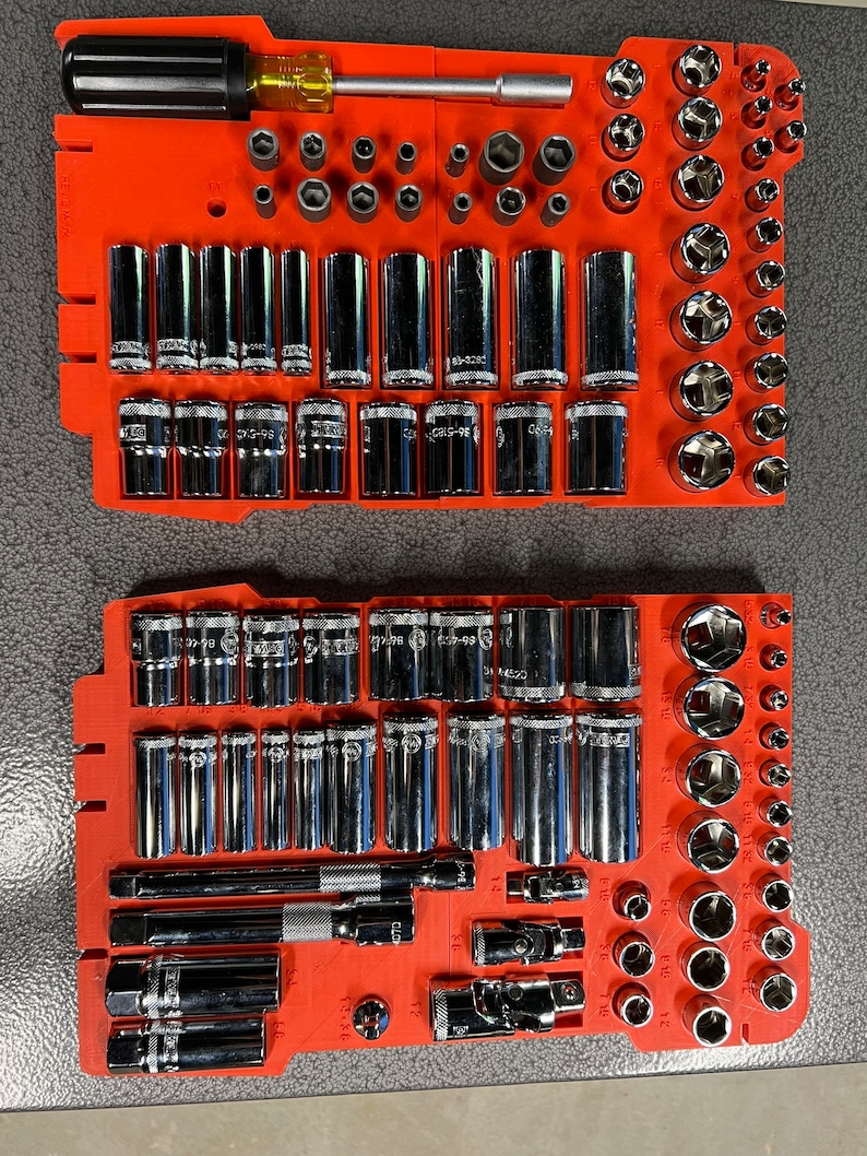 Mechanic Socket Organizer for Milwaukee Packout 11 Compartment - Etsy