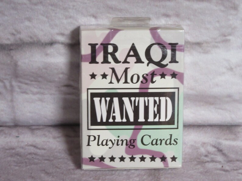 Original Iraqi Most Wanted Playing Cards Brand NEW Factory Sealed ...