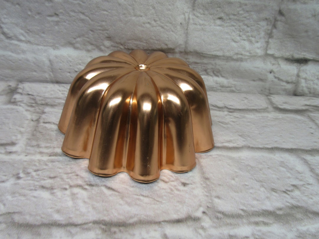 Vintage Copper Jello Mold Fluted Round Shaped Wall Hanging Kitchen ...