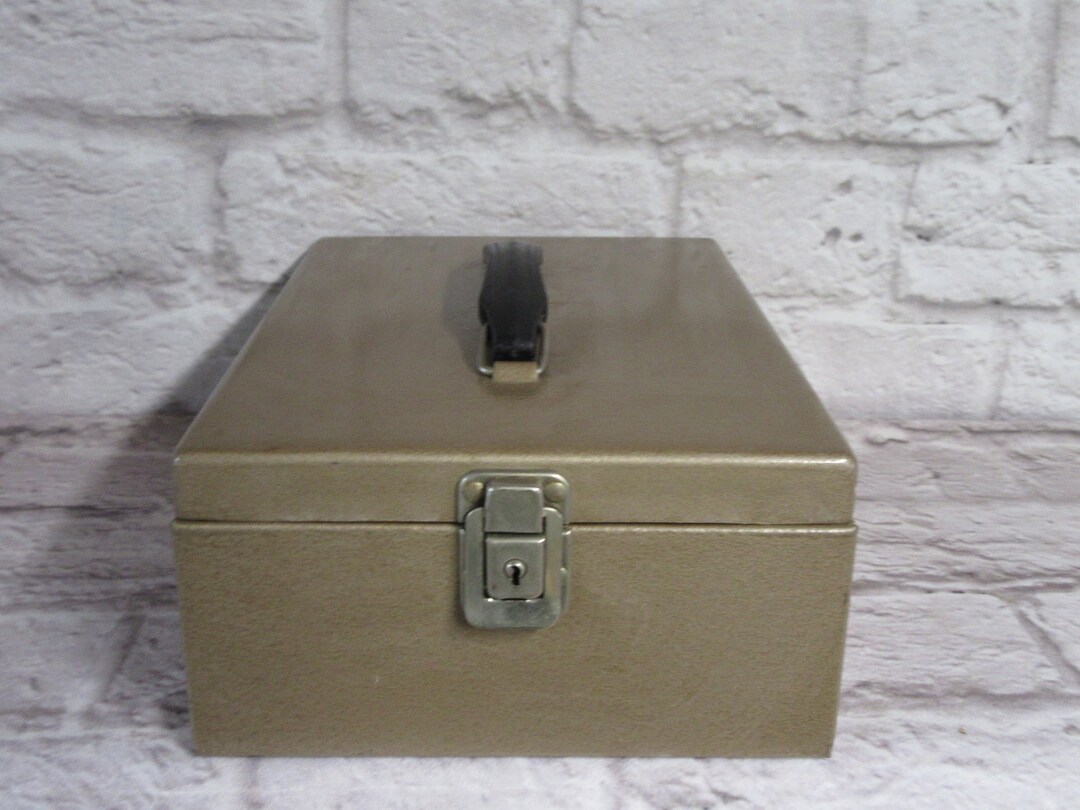 Vintage Rockaway Metal Storage Box Lock Box With Key - Etsy