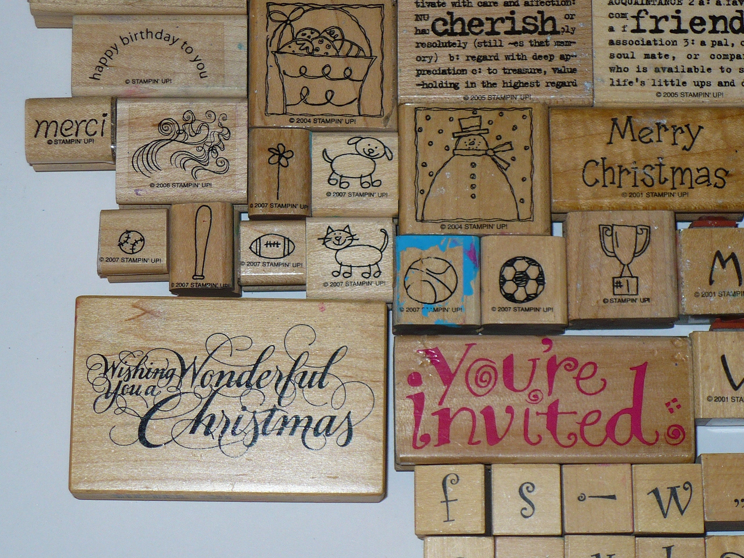 Huge Vintage STAMPIN' UP Rubber Stamp Lot and Other Stamps Stampin' Up ...