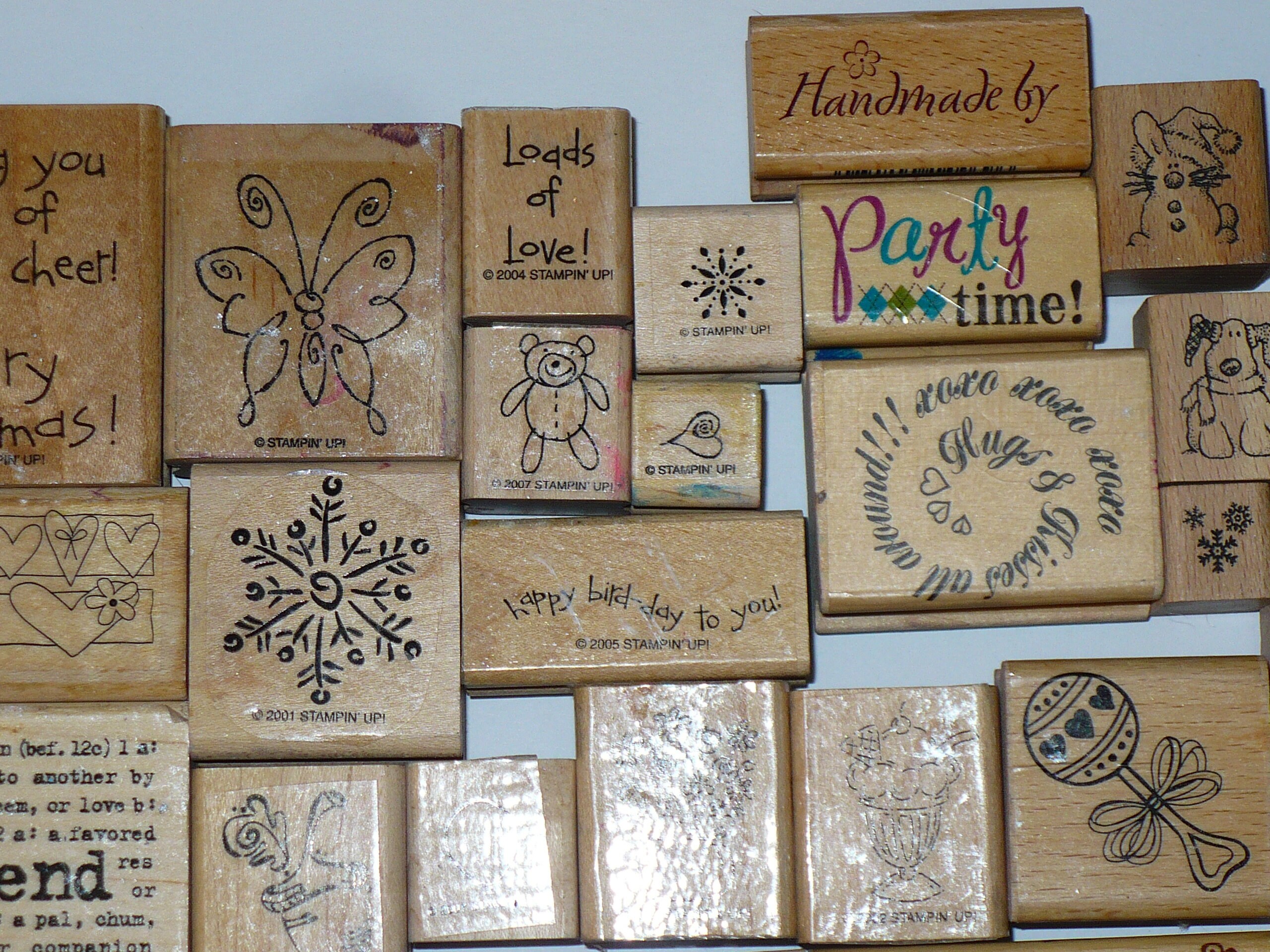 Huge Vintage STAMPIN' UP Rubber Stamp Lot and Other Stamps Stampin' Up ...