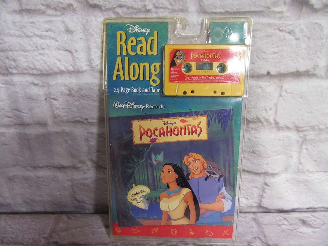 Disney Pocahontas Read Along Book & Cassette Tape 1995 Vintage - Etsy