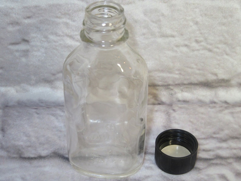 Vintage BROCKWAY Sani Glas Clear Glass 3 Oz Medicine Bottle - Etsy