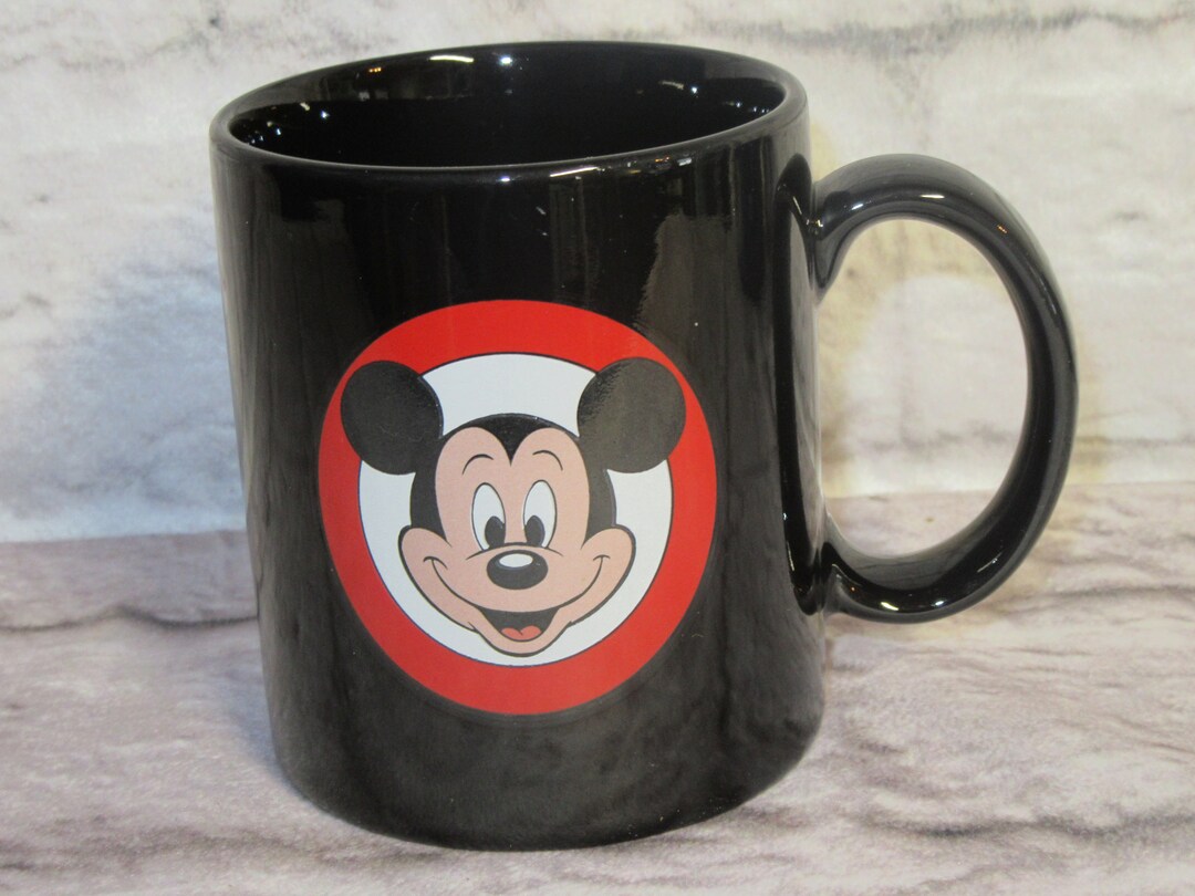 Mickey Mouse Club Black Coffee Cup Mug Vintage Disney Coffee Cup - Etsy